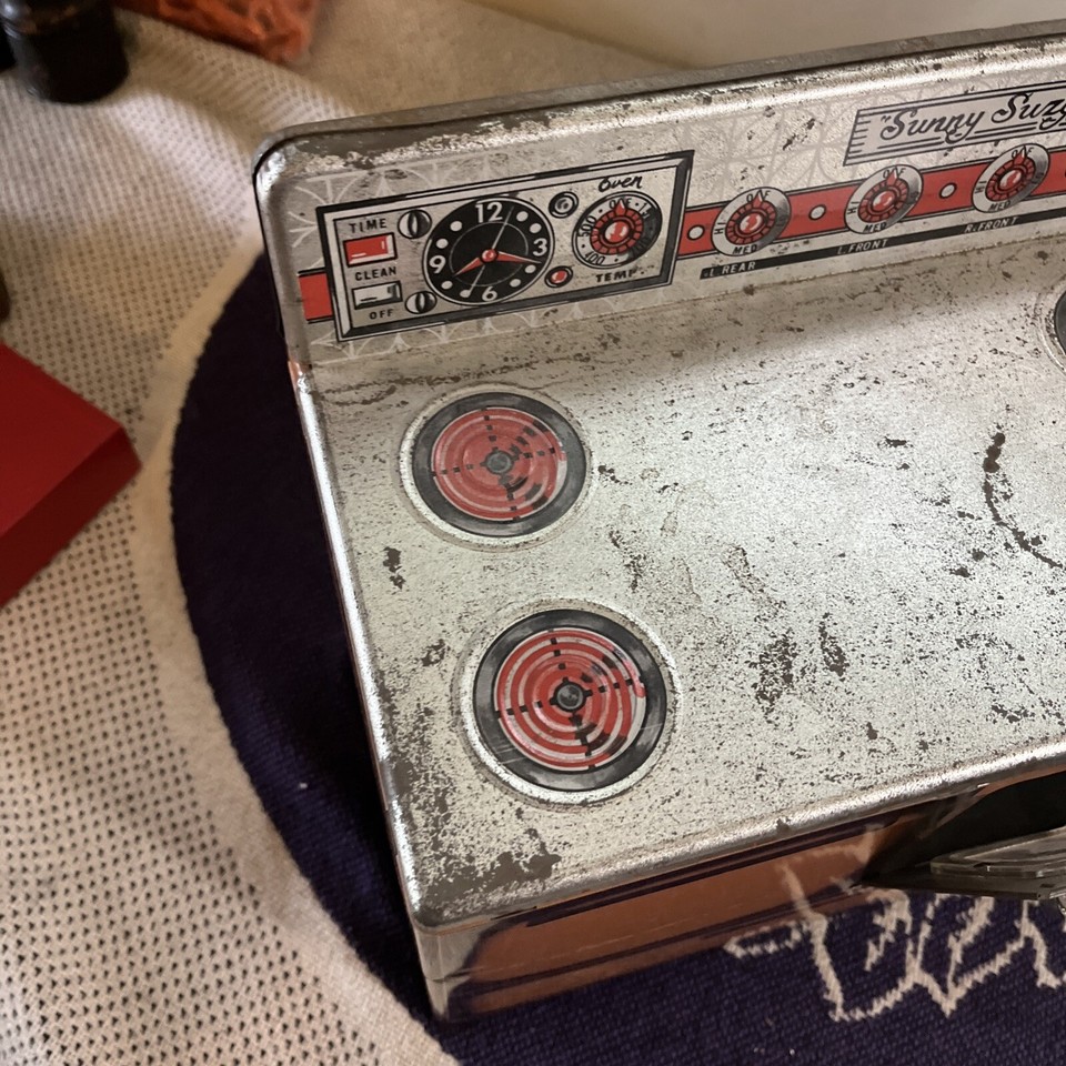 Wolverine Sunny Suzy Vintage Metal Toy Kitchen Set Stove, Refrigerator ...