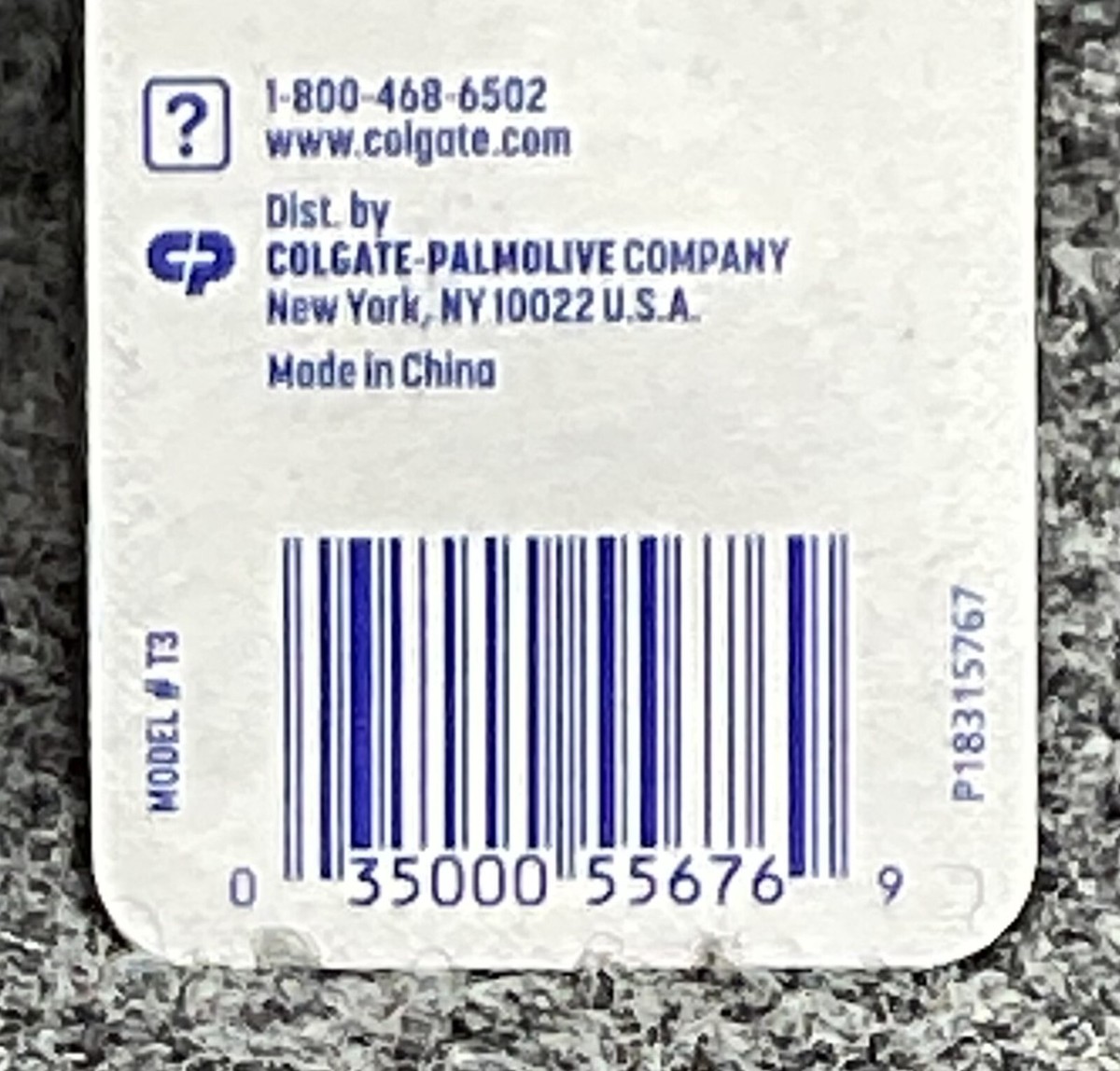 Colgate Barcode