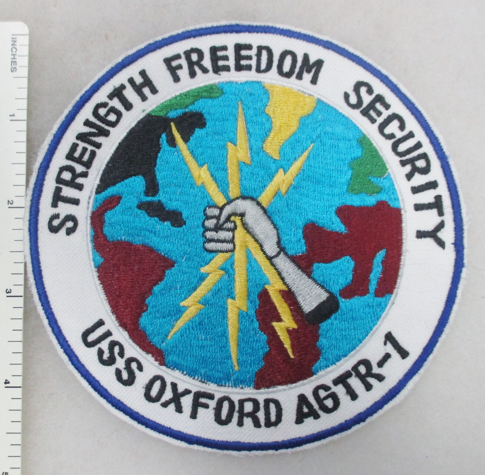 US NAVY SHIP PATCH USS OXFORD AGTR-1 Asian Made | eBay