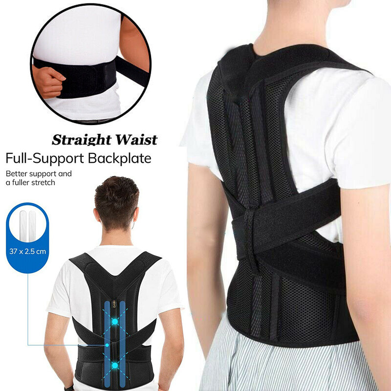 US STOCK Heavy Lifting Lumbar Back Men/Women Waist Support Belt Brace ...