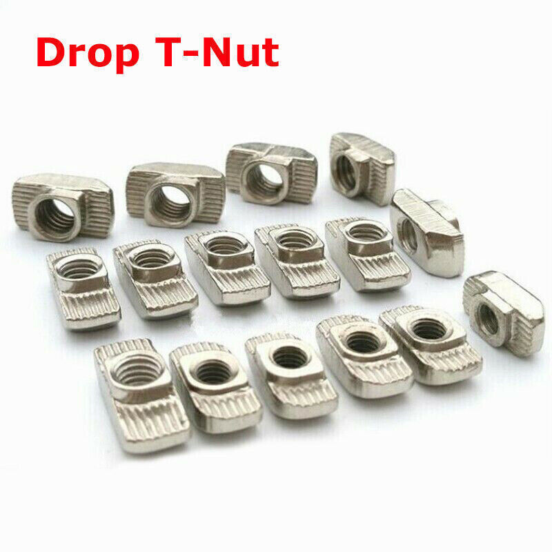 M3/M4/M6/M5/M8 Drop in Tee T-nuts Square Tee Sliding Nut T Slot Nuts ...