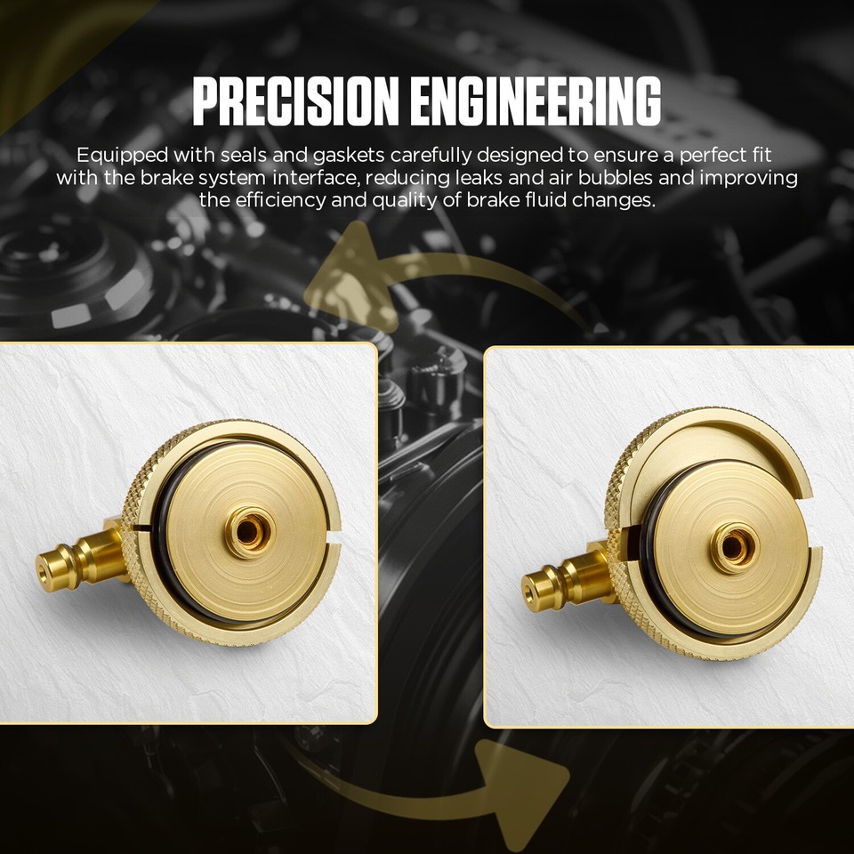 Brake Fluid Bleeder Adapter Master Cylinder Bleeder Adapter Kit for ...