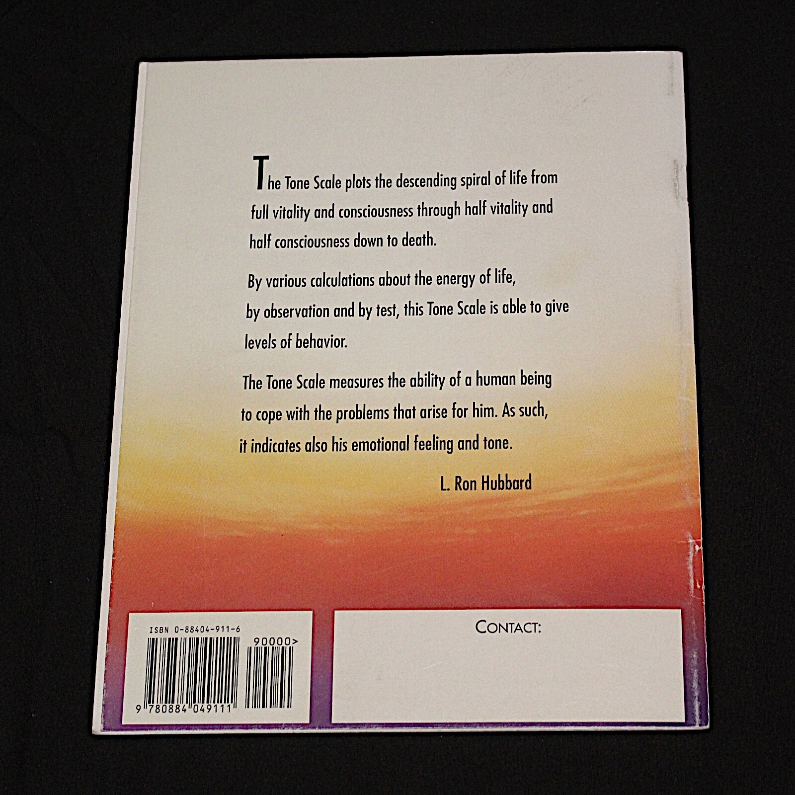 L Ron Hubbard Books The Emotional Tone Scale Scientology Handbook 34 ...