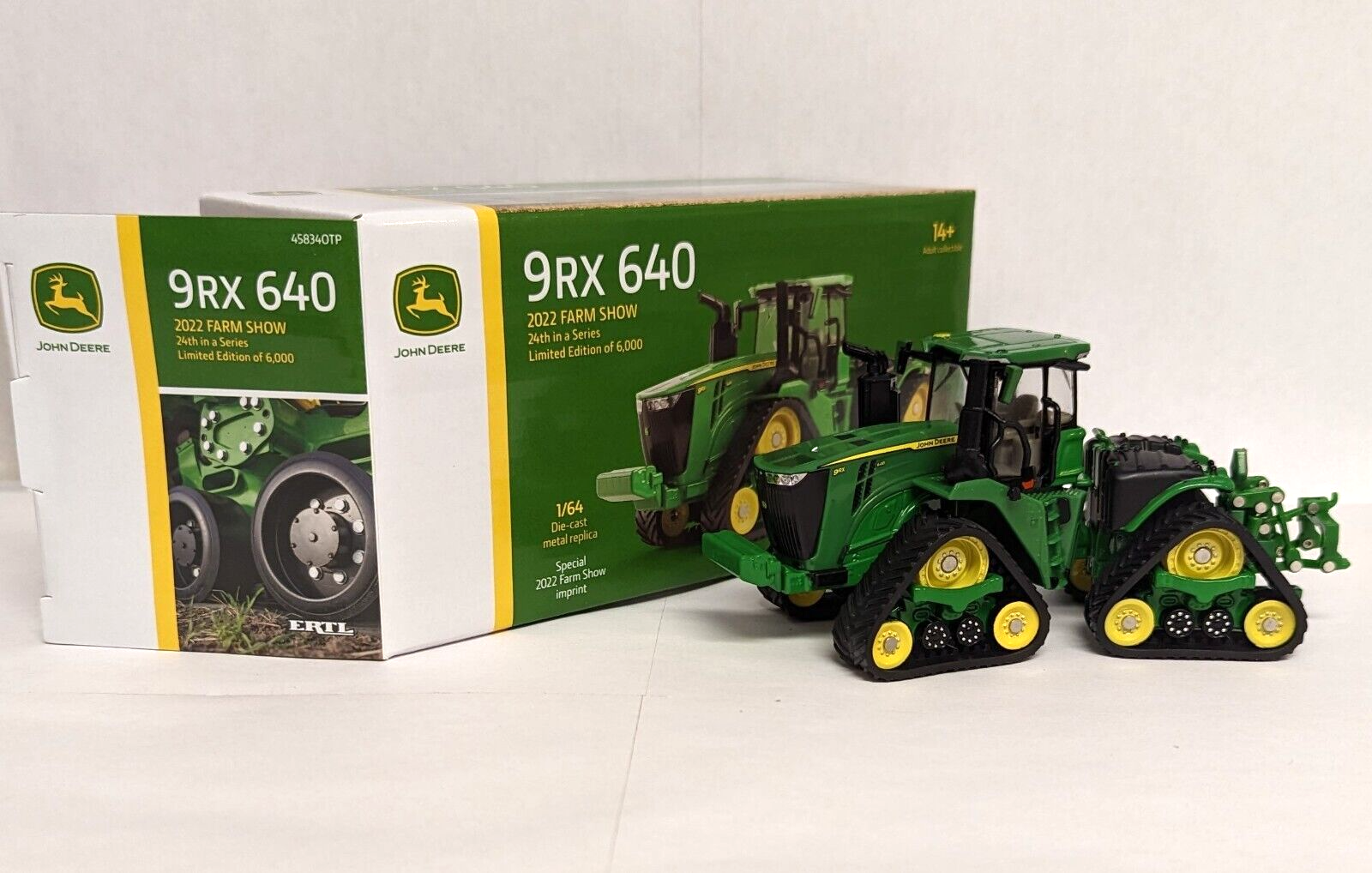 ERTL John Deere 9RX 640 4WD Tracked Tractor - Farm Show Edition 2022 ...
