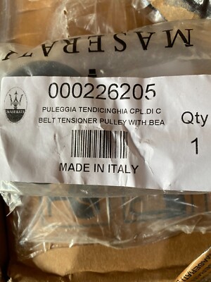 Maserati Original Tension Pulley Poly Belt Pulley Ferrari 226205 | eBay