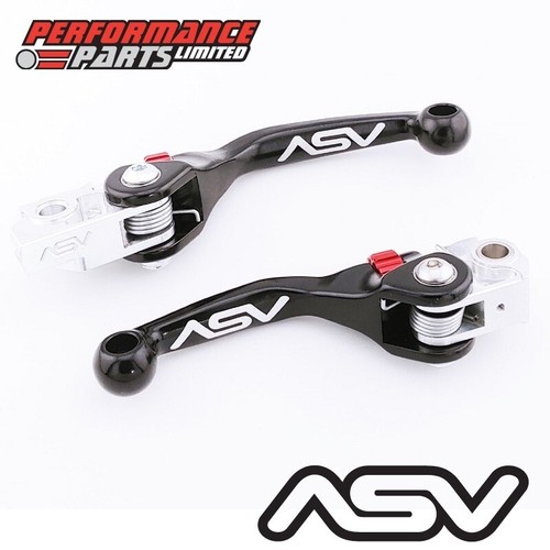 ASV F4 Black Adjustable Levers Short Brake Long Clutch for Kawasaki ...