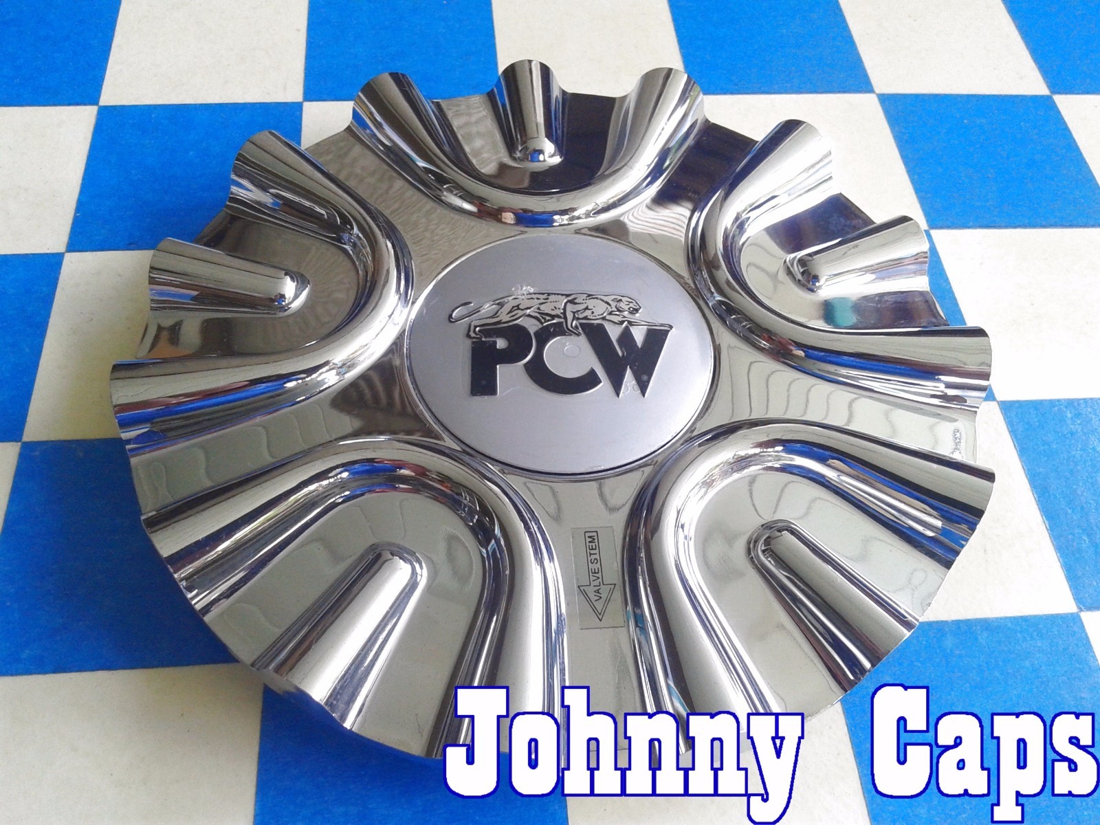 PCW Wheels [38] Chrome Center Caps # EMR-163 Custom Wheel Center Hub ...