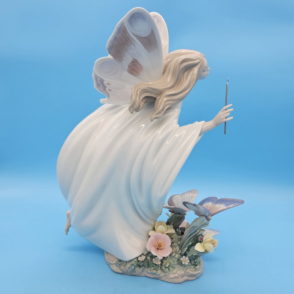 Lladro Fairy of the Butterflies #1850 in Original Box + Base - Signed ...