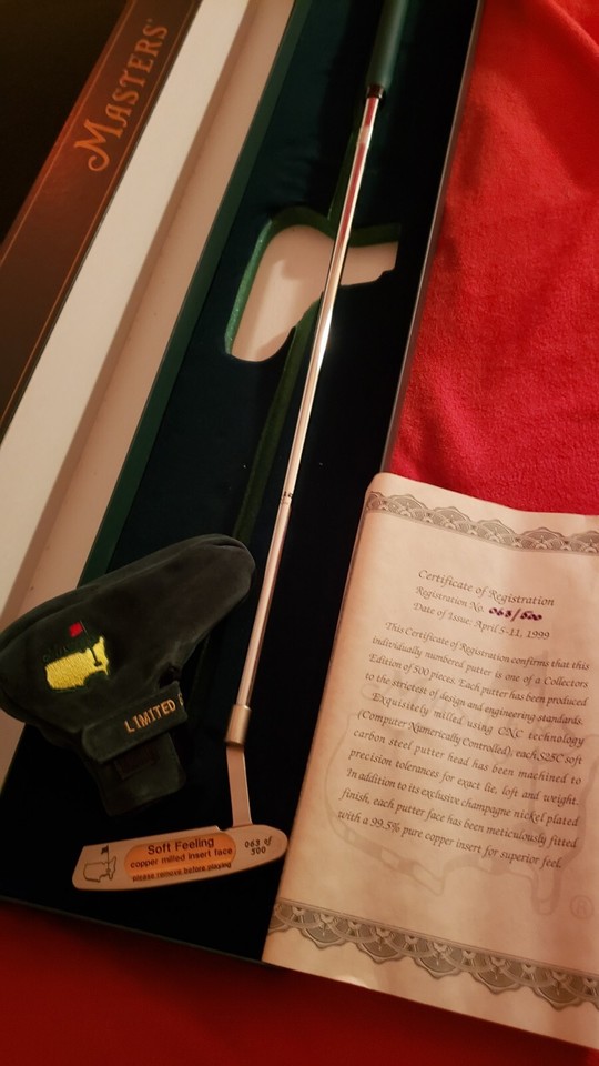 1999 MASTERS PUTTER FROM AUGUSTA NATIONAL (63 OF 500) SUPER RARE ...