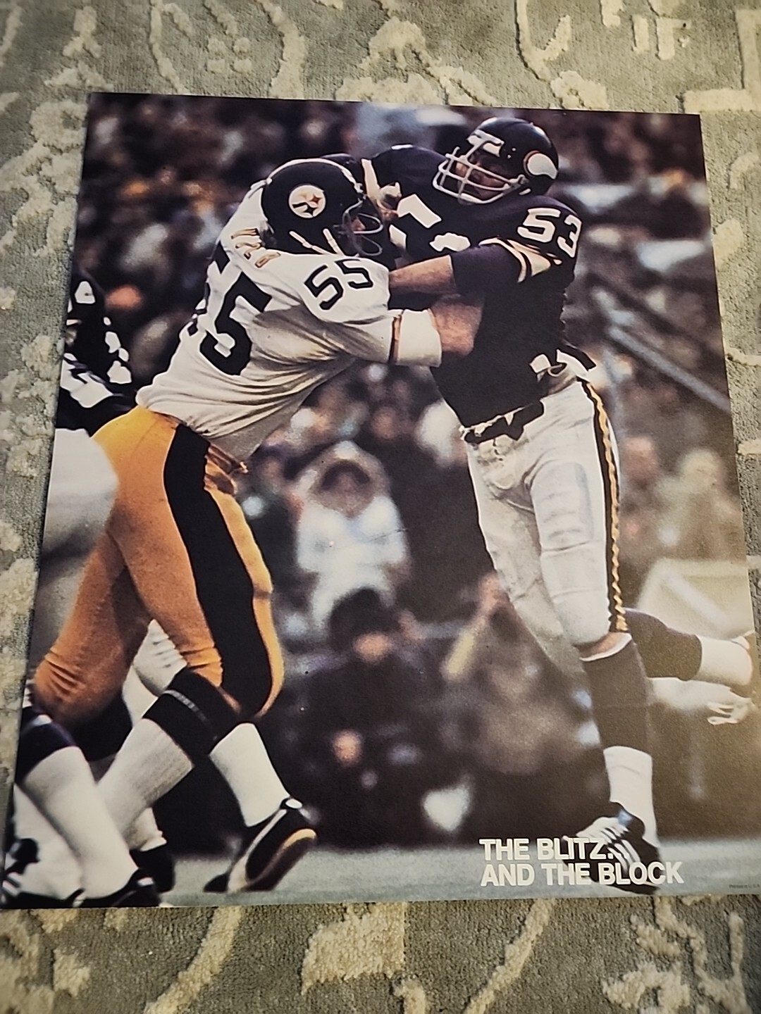Vintage Minnesota Vikings 1977 (14x17) Poster (The Blitz & The Block ...