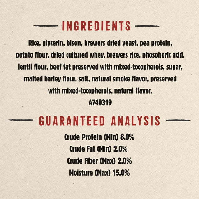 Purina Prime Bones Bison Natural Chews for Dogs, 11.2 oz Pouch | eBay