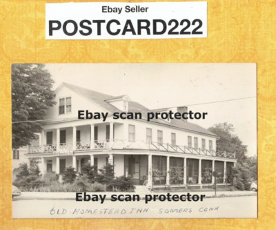 CT Somers 1940-60s era vintage RPPC postcard OLD HOMESTEAD INN Conn | eBay