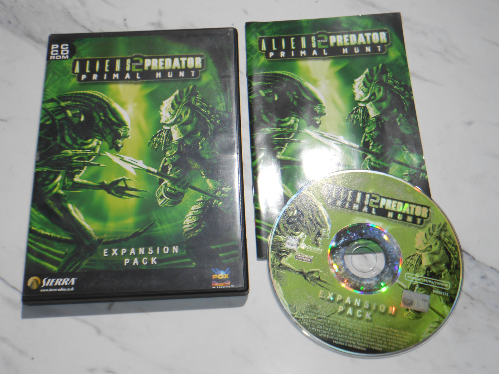 Aliens Vs Predator 2 - Primal Hunt Expansion Pack -PC CD ROM - RARE VGC ...