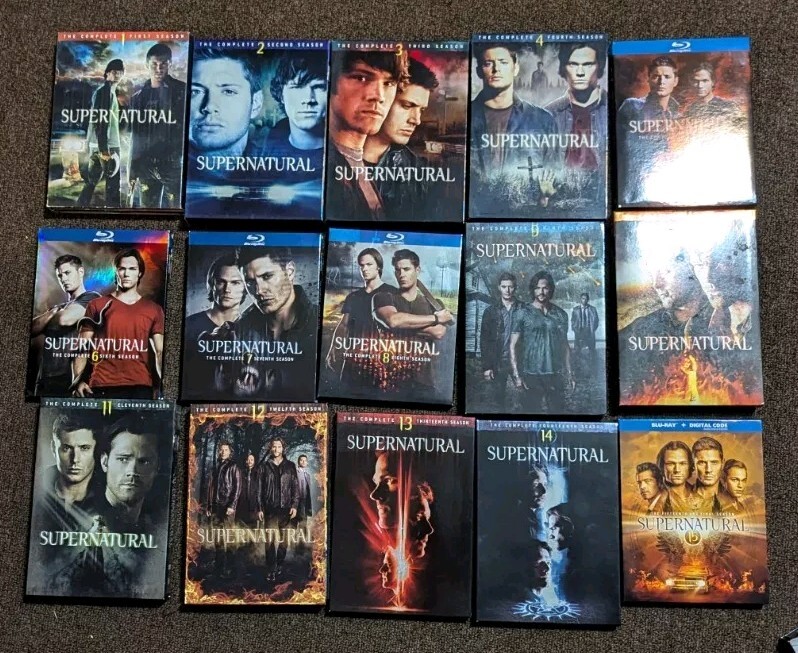 Supernatural Complete Series 1-15 DVD Blu Ray Collection | eBay