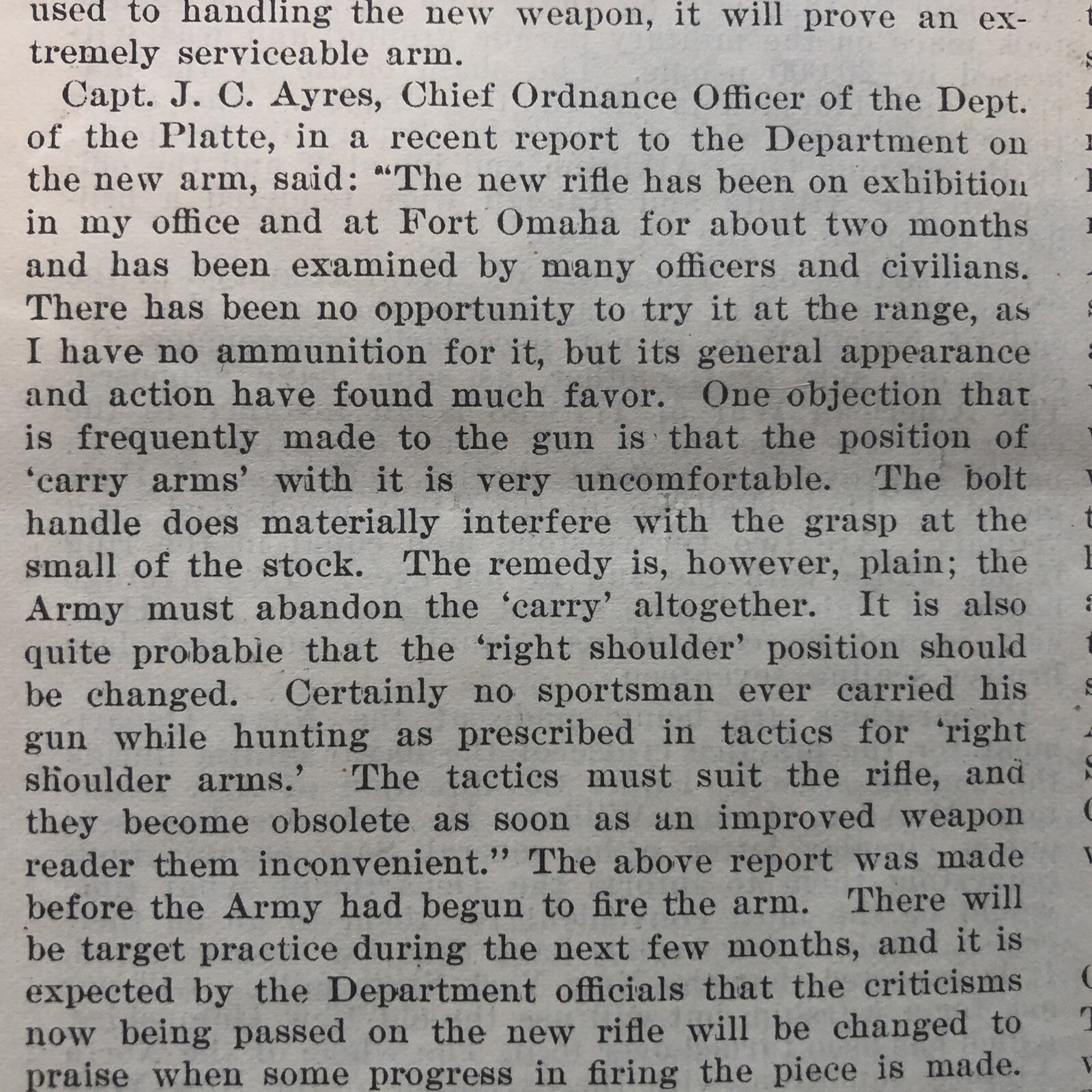 1895 newspaper US ARMY ADOPTS KRAG JORGENSON RIFLE Spanish American War ...