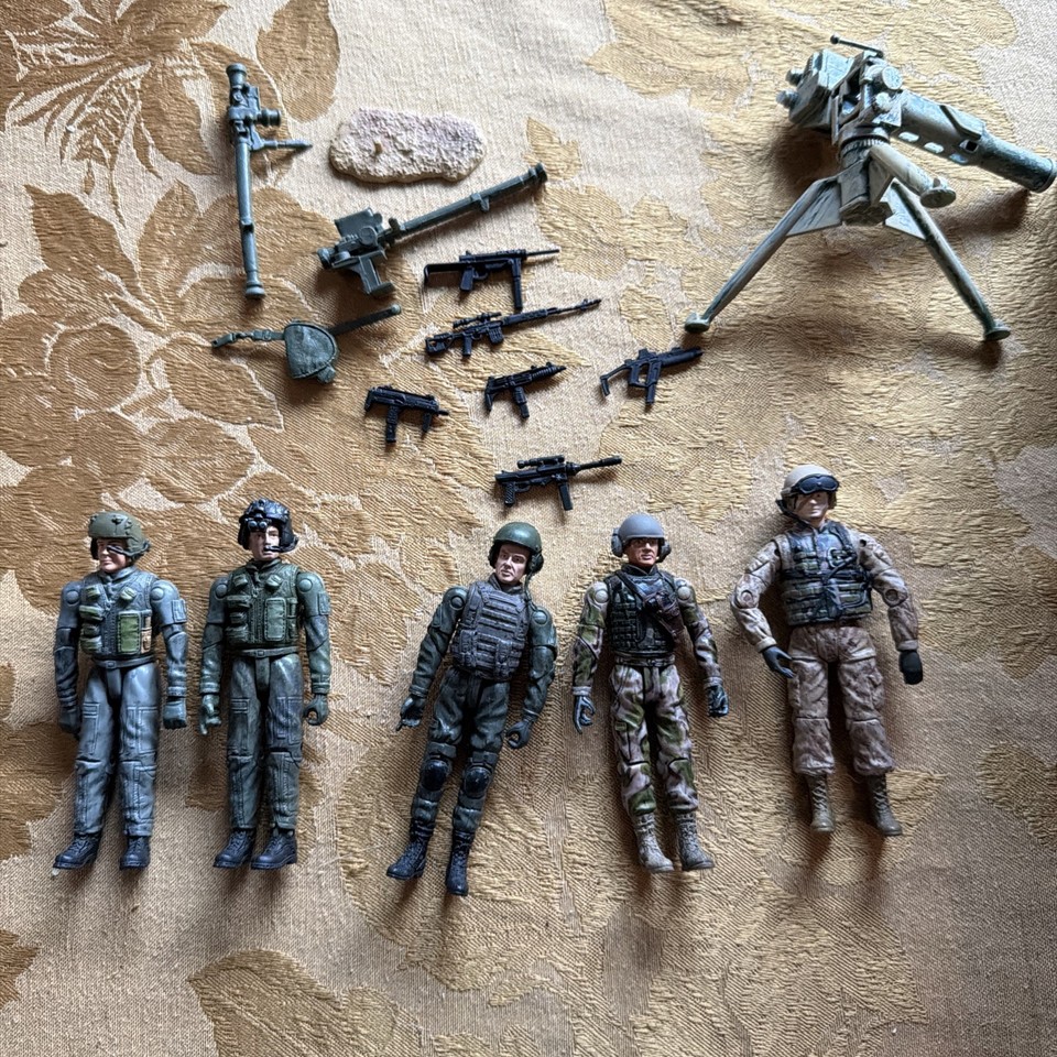 Elite BBI Force navy seal Action Figures Lot Of 6 with vehicles | eBay