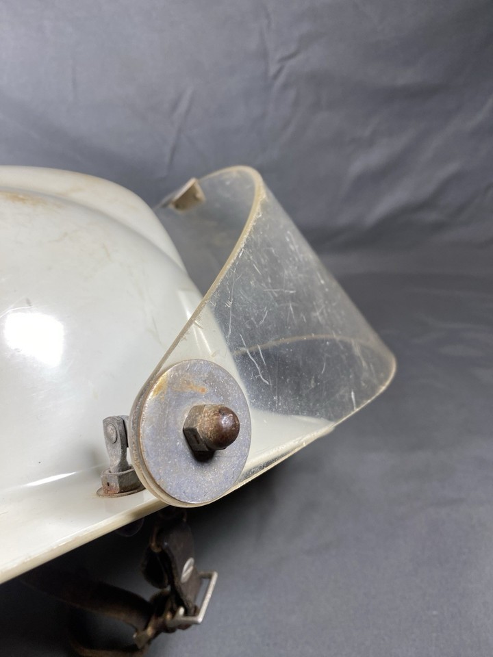 Vintage MSA Fire Chief firefighter Helmet Hard Hat RCFD W/ Plectron ...