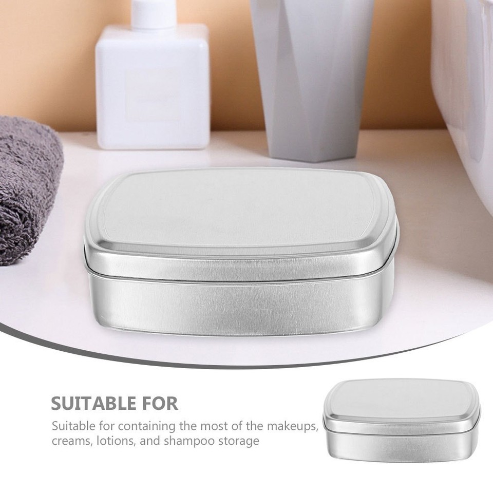 Practical Soap Carrying Case Sturdy Aluminum Soap Box Travel Makeup ...