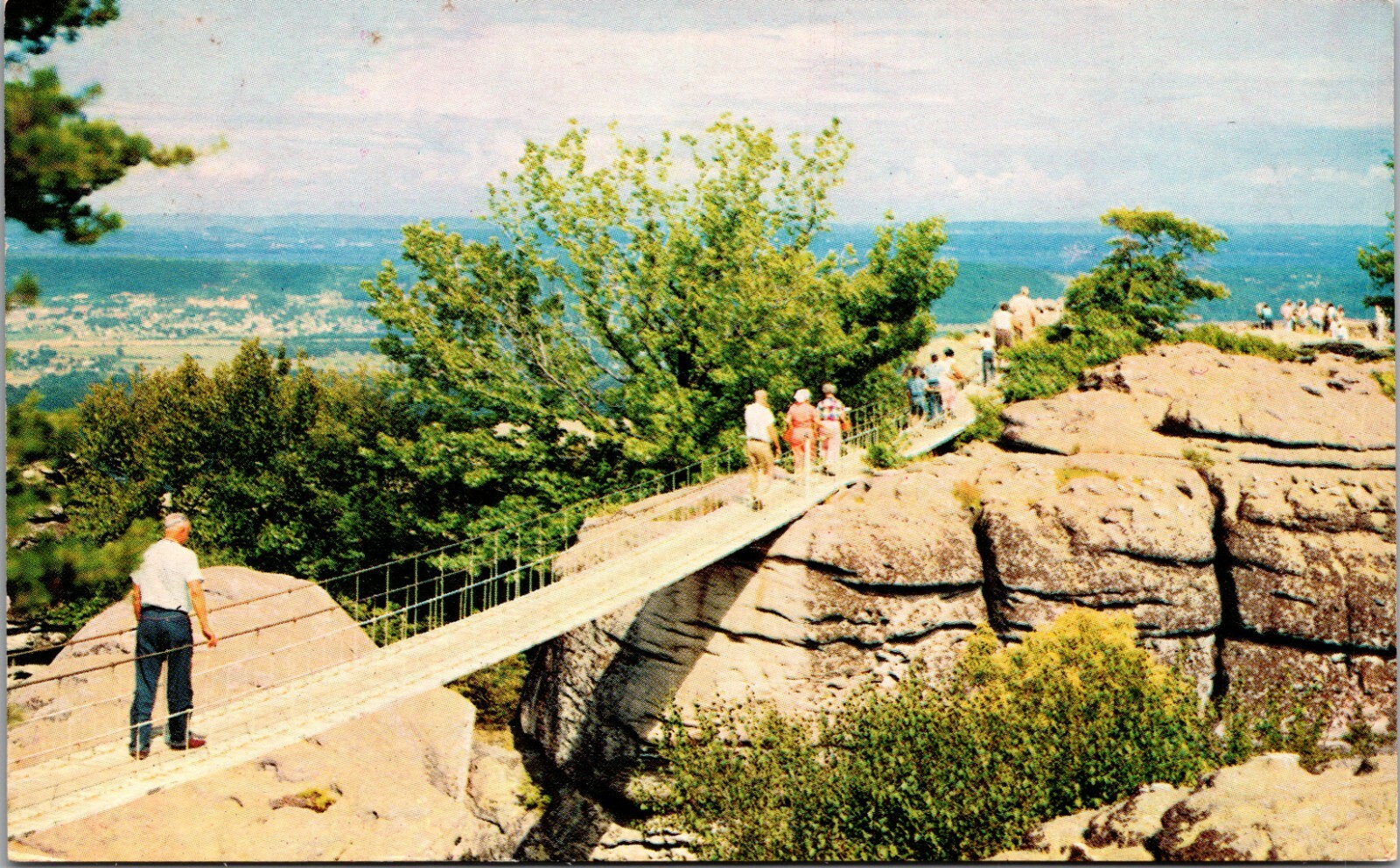 Tennessee TN Chattanooga Lookout Mountain Rock City Swing Along Bridge ...