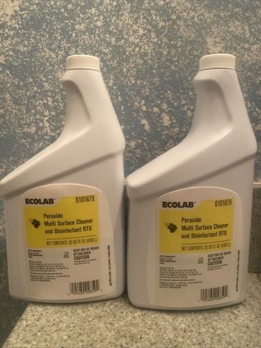 2 Pack - Ecolab Sanitizer Peroxide Multi Surface Cleaner&Disinfectant ...