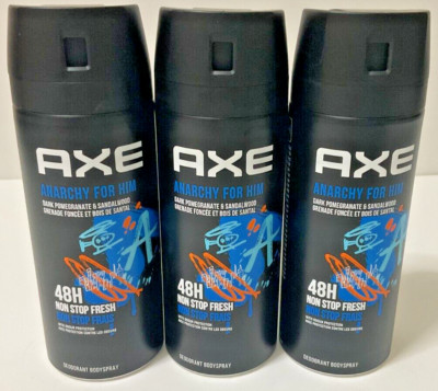 Axe for Men Anarchy 48 Hr Protection Deodorant Body Spray 5.07oz Each ...