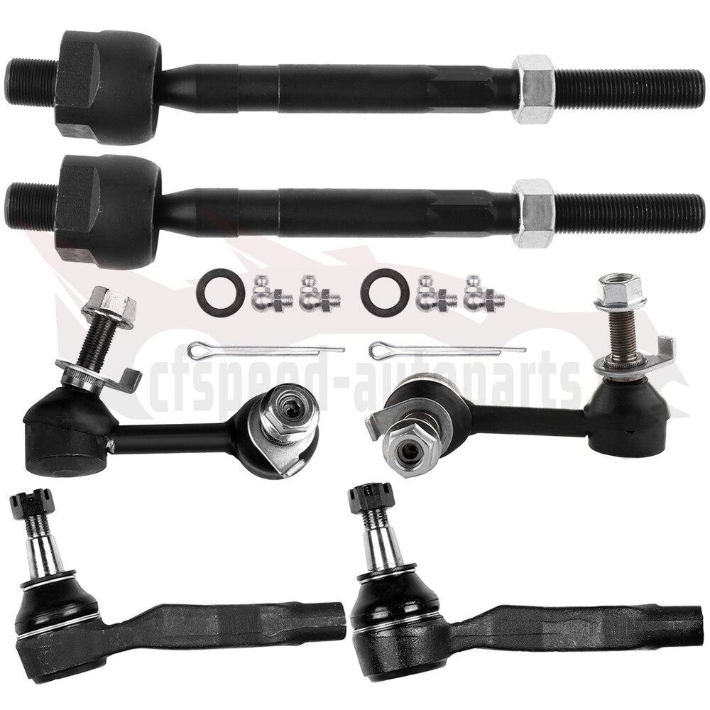 Set Of 6 For 2003-2009 Nissan 350Z Front Tie Rod Ends Stabilizer Bars ...