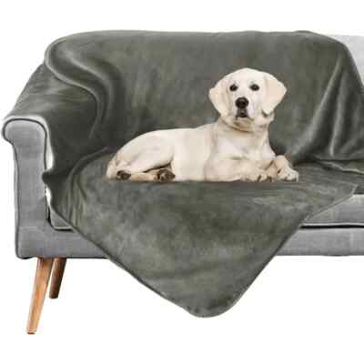 M-Size Waterproof Dog Throw Blanket Reversible Pee-Proof Couch ...