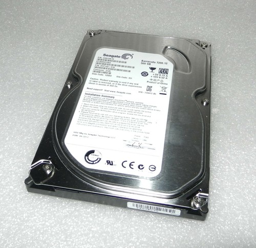 SEAGATE BARRACUDA ST3500413AS 500GB SATA 3.5" Internal Hard Drive ...
