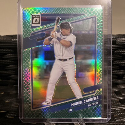 2021 Donruss Optic Miguel Cabrera Green Dragon Prizm Parallel #/88 ...