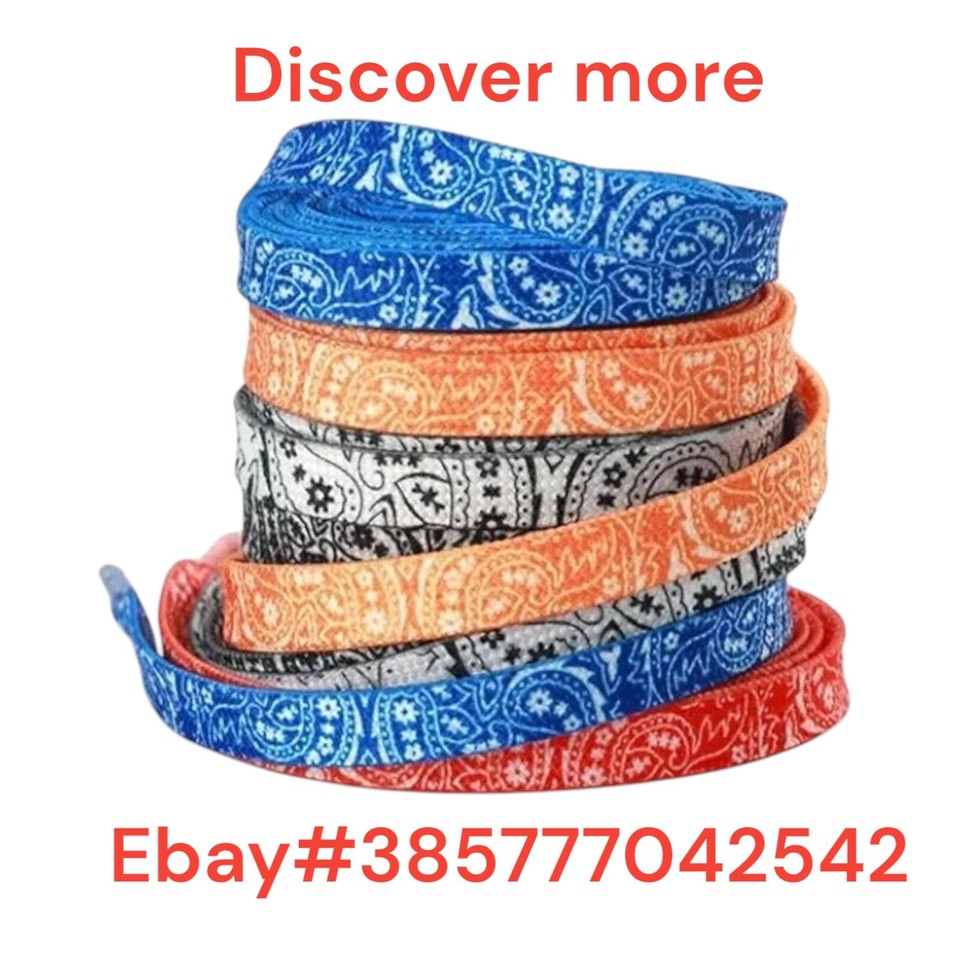Strings Shoelaces - Bohemian Style, 8mm Wide, 45" Long | eBay
