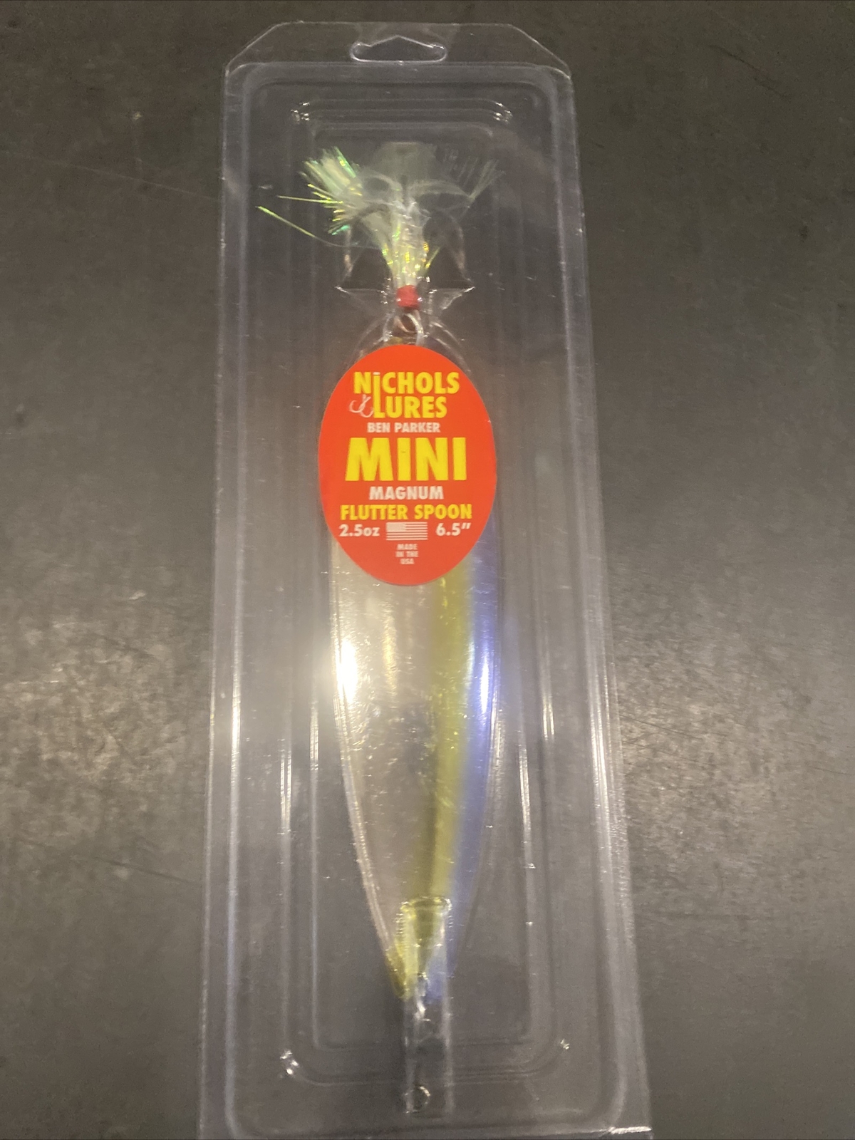 Nichols Ben Parker Mini Mag Flutter Spoon 6.5” 2.5oz Bomb Shell | eBay