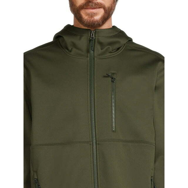 Swiss Tech Men's Pick Color Full-Zip Water Resistant Hooded Softshell ...