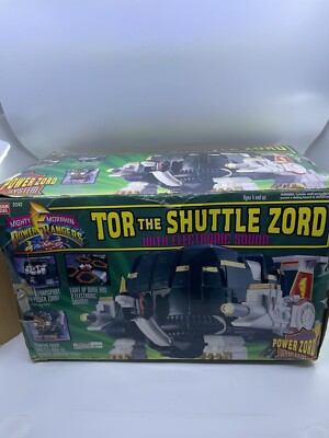 Original Bandai Mighty Morphin Power Rangers Tor The Shuttle Zord 1994 ...
