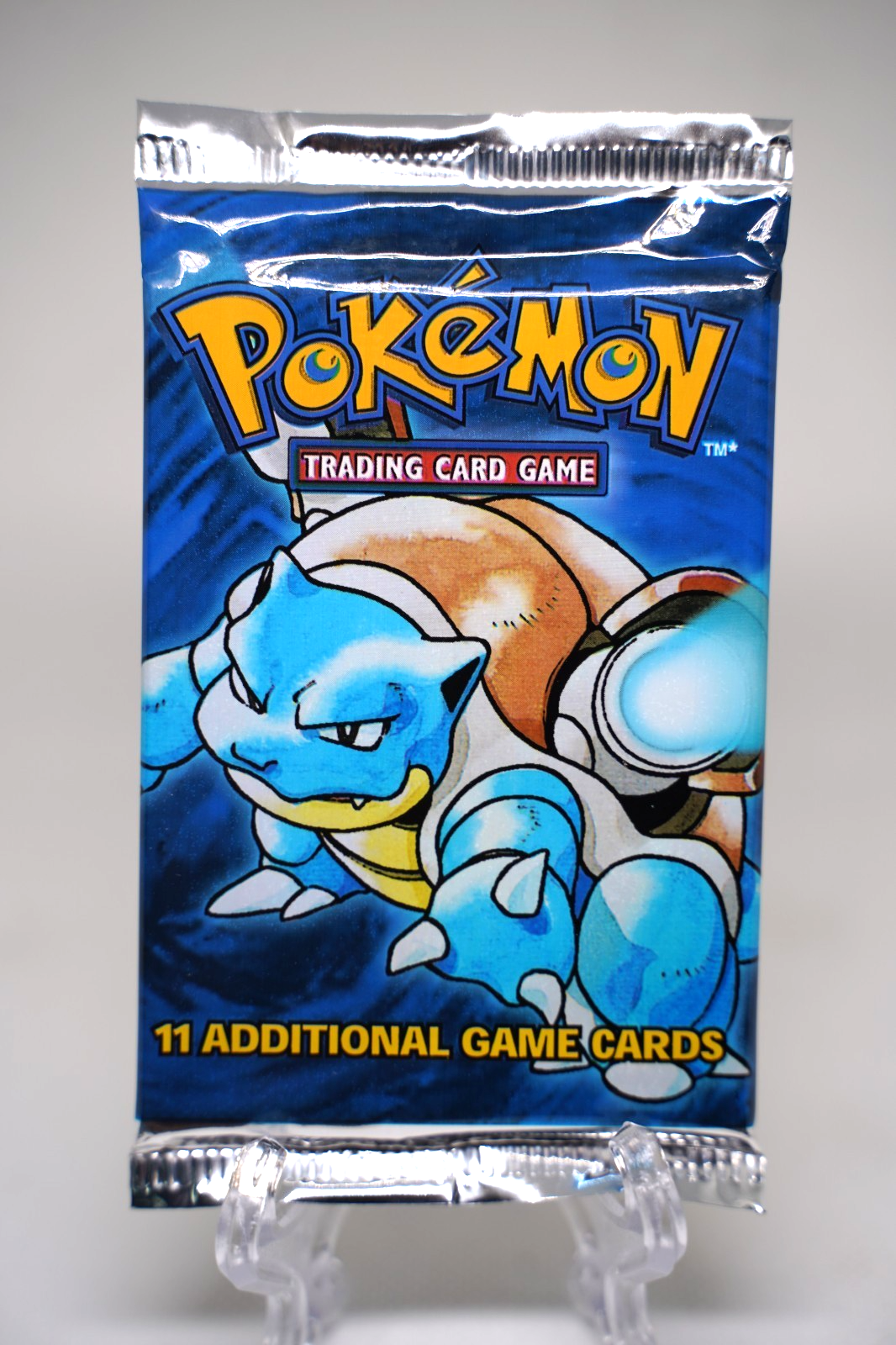 Pokemon Base Set Booster Pack Unlimited Blastoise Art WOTC TCG Vintage ...