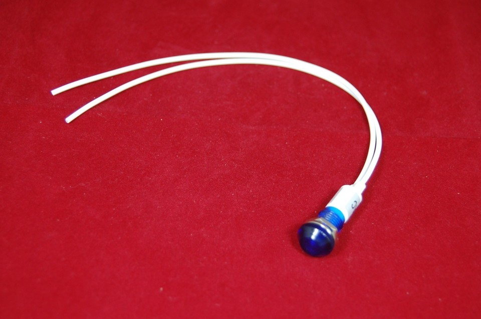 50 Pcs Blue Panel Mounting LED Indication Signal Pilot Lights 120V AC ...