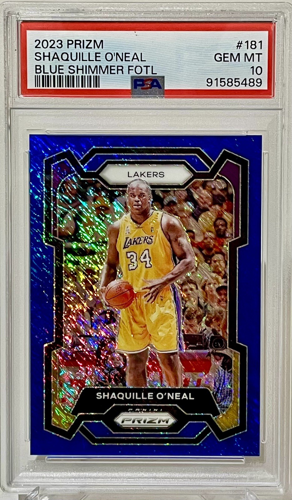 2023 Prizm Shaquille O’Neal FOTL Blue Shimmer Prizm /35 PSA 10 | eBay