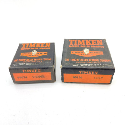 09074/09196 0.75x1.938x0.9063" Timken USA Single Row Taper Roller ...