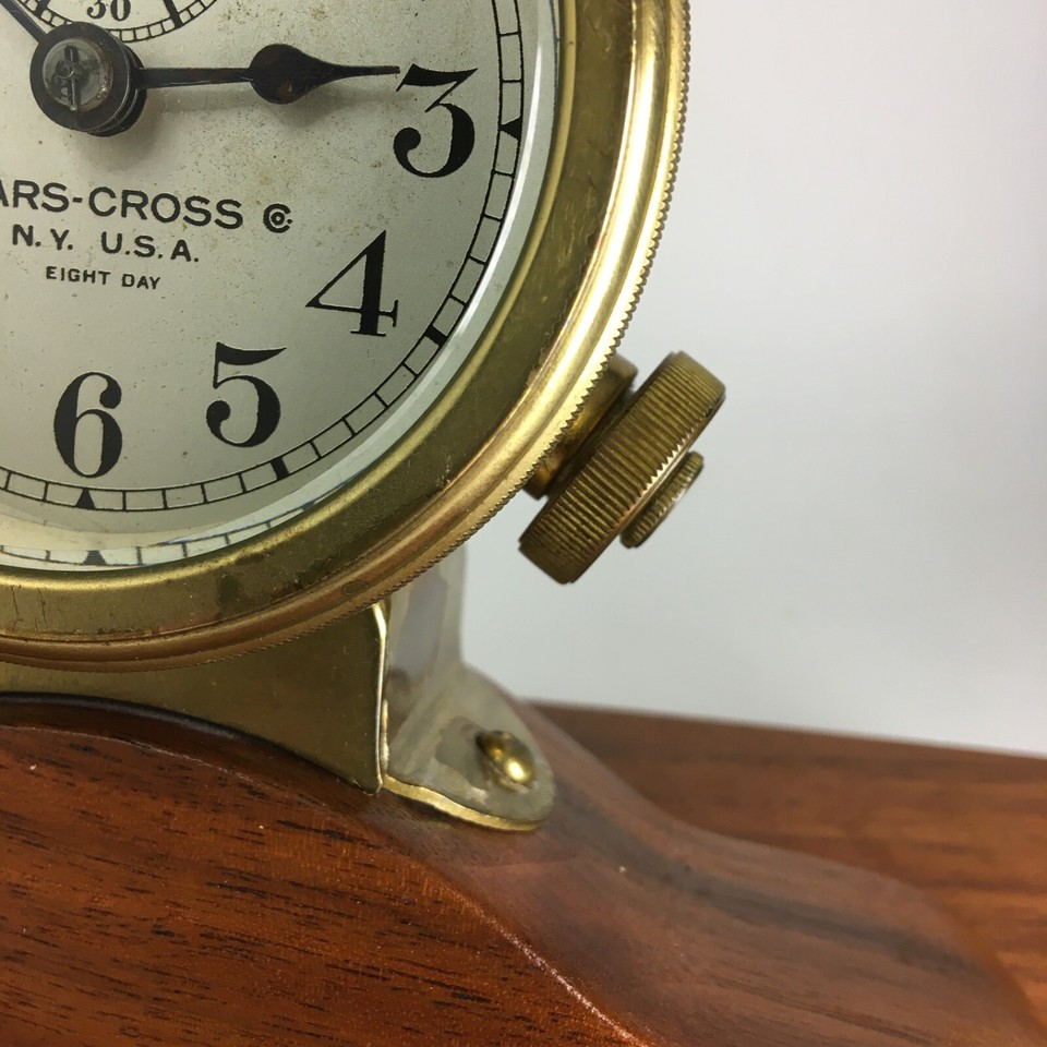 1930s HTF Rare CHELSEA SEARS-CROSS NY automobile CLOCK 8-Day **WORKs ...