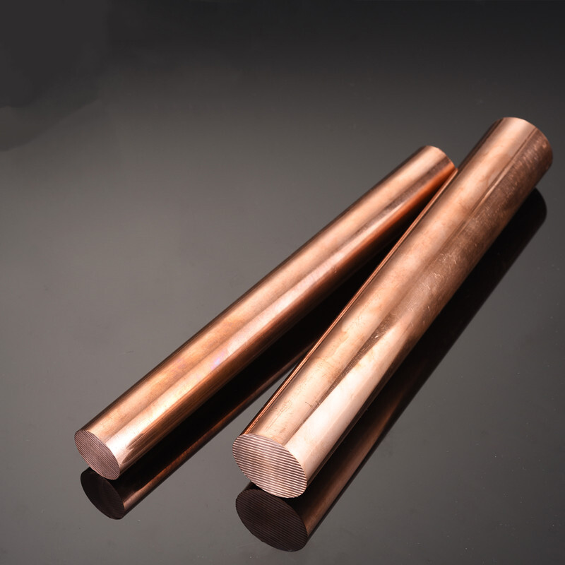 Copper Round Rod Metal Alloy Solid Bar Bandsaw cut Length 100-300mm Dia ...