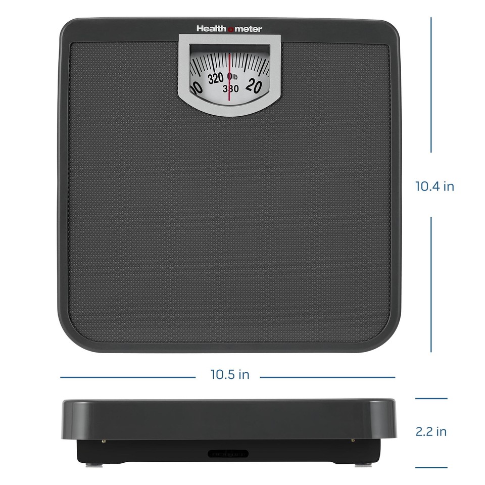 Compact Dial Bathroom Scale, 330 lb. Capacity, Sturdy Metal Platform | eBay