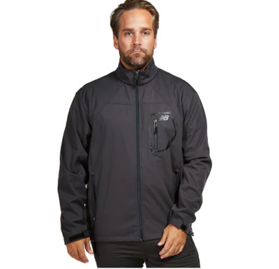 Men's New Balance Woven Softshell Jacket Dark Grey Size: L | eBay