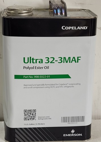 Copeland Ultra 32-3MAF Polyol Ester Compressor Oil 998E02201 - 1 Gallon ...