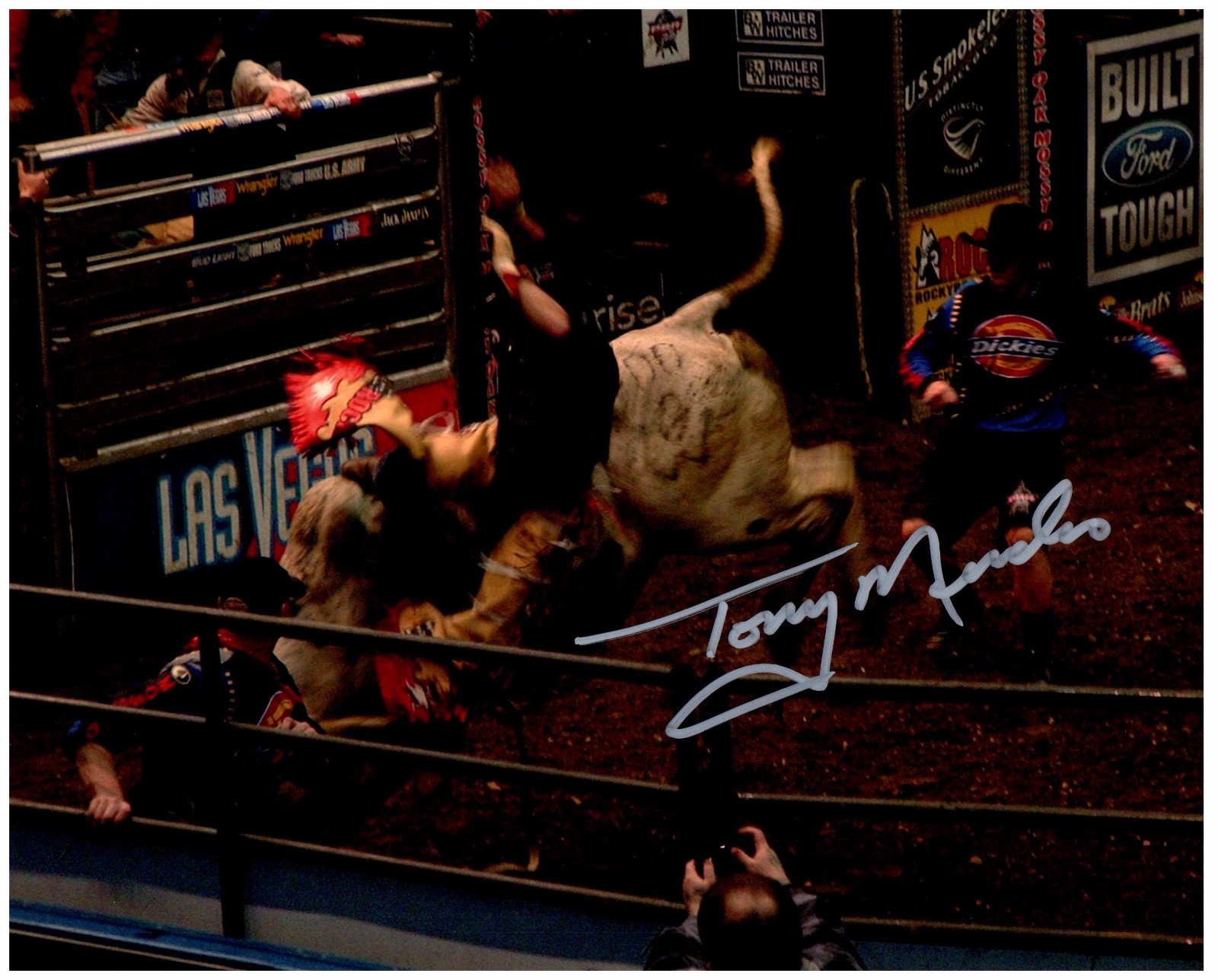 TONY MENDES Professional Bull Rider "PBR" Signed Autographed 8x10 Pic ...
