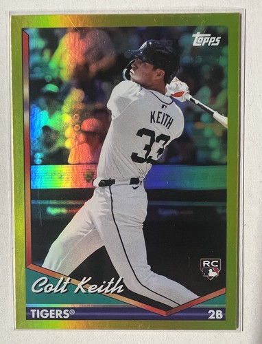 2024 Colt Keith Rookie Card Topps Archives #272 Yellow Foil Detroit ...