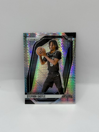 🔥 Stephon Castle Prizm Basketball Hyper Prizm Rookie Card, Spurs Baller ...