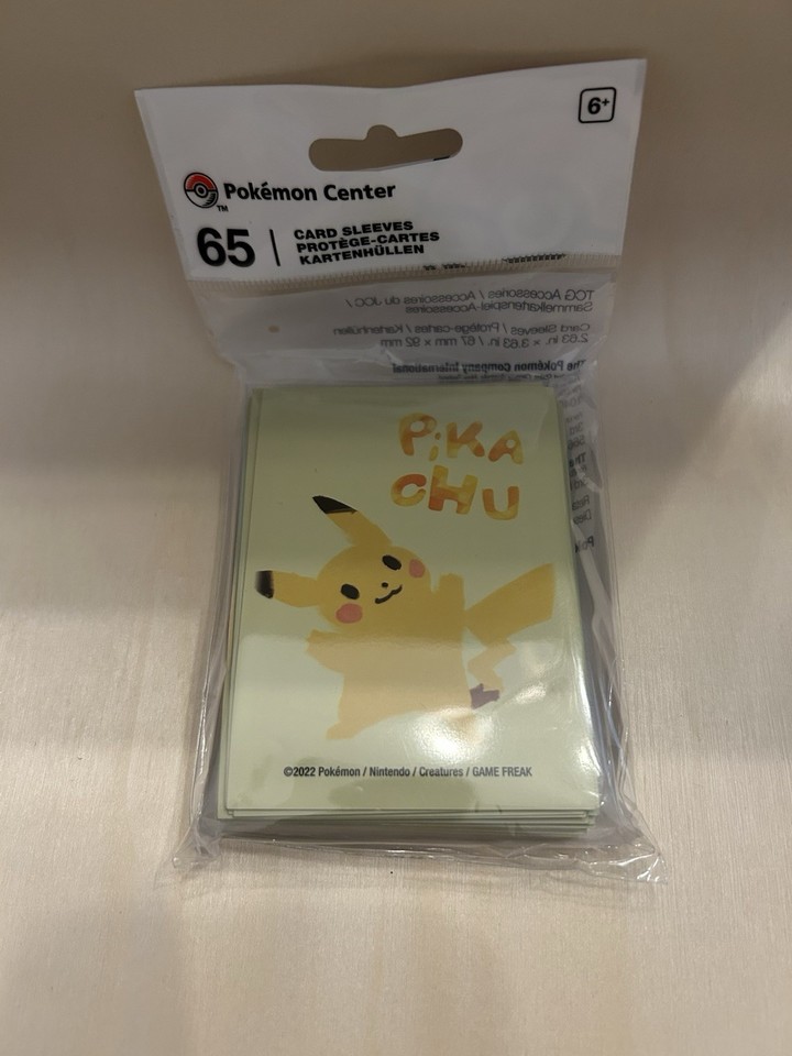 Pokemon Center Exclusive-65x Sleeves/Your pick! Great Wave/Pikachu ...