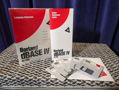 Borland dBase IV for DOS - manuals, discs | eBay