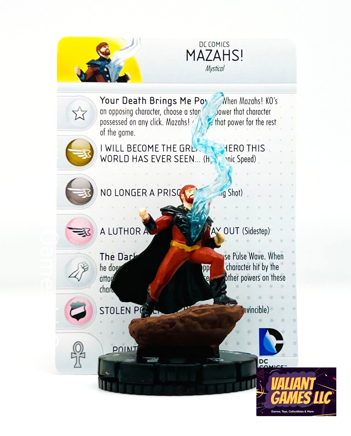 DC Heroclix Mazahs! #061 w/ Card Justice League Trinity War Set Legacy ...