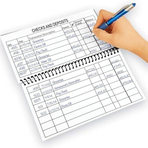 Jumbo Print Check Register Book - Large Print Easy-To-Read Spiral Bound ...