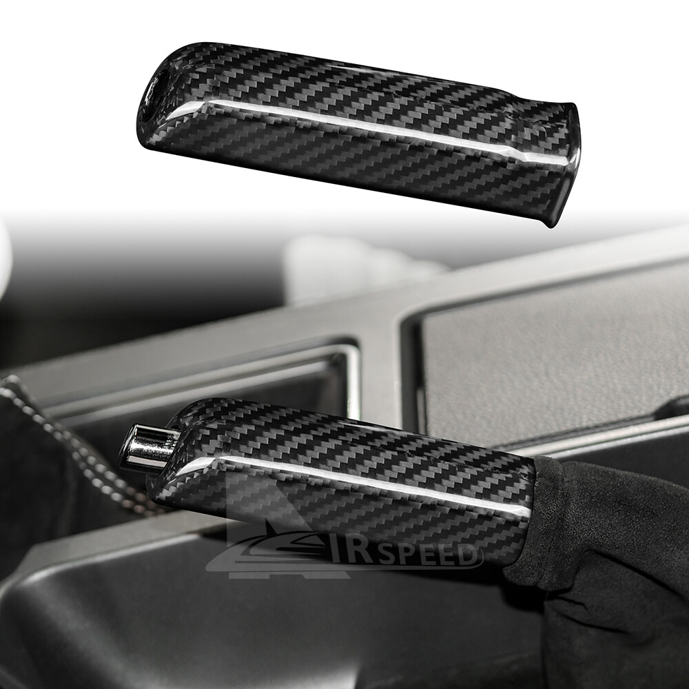 REAL HARD Carbon Fiber Black Hand Brake Cover Protector For Ford ...